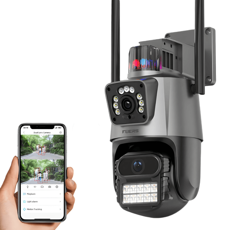 Ip kamera PTZ kamera sa 3 sociva i sirenom 4k 8x zoom – Pametna Kupovina